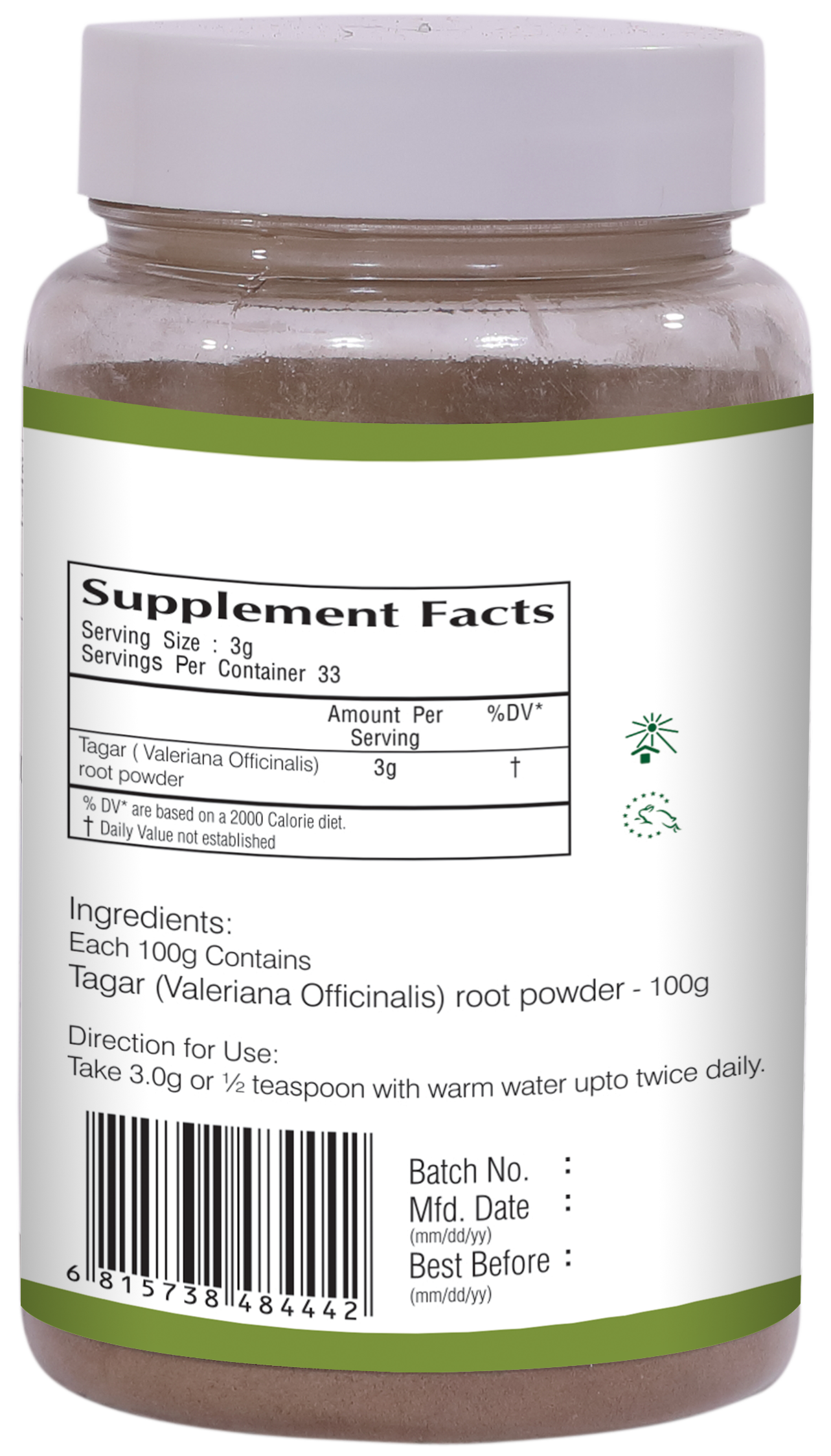 Vedic Tagar Powder - 100g